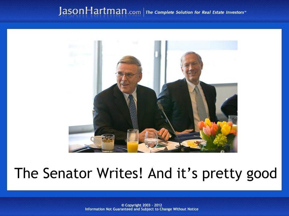 Gridlock: Senator Byron Dorgan’s New Thriller | Jason Hartman